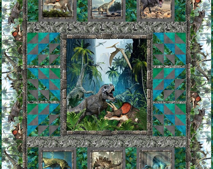 Jurassic Quilt Pattern - Etsy
