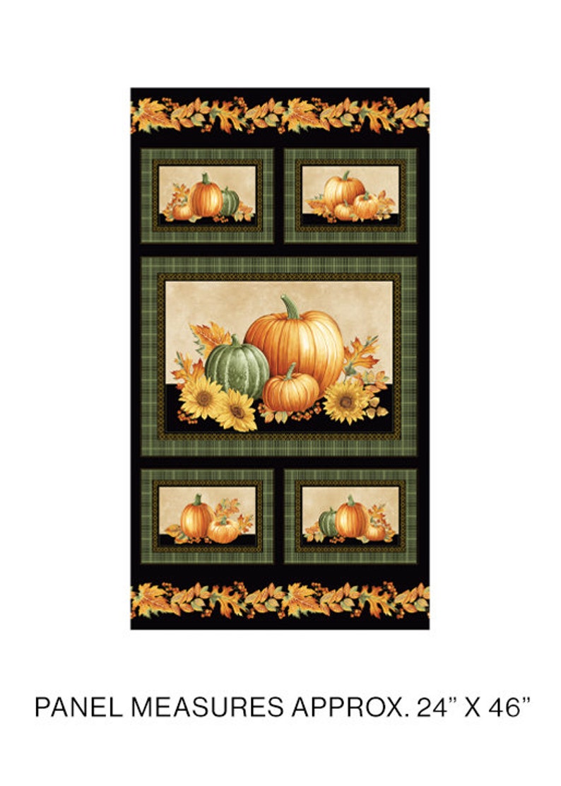 Pumpkin Farm Panel by Dianna Swartz - Autumn Elegance Panel by Jackie ...