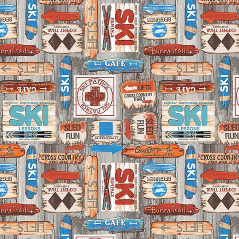 Slopeside - Blank Fabrics - D. Donfrancisco - Etsy