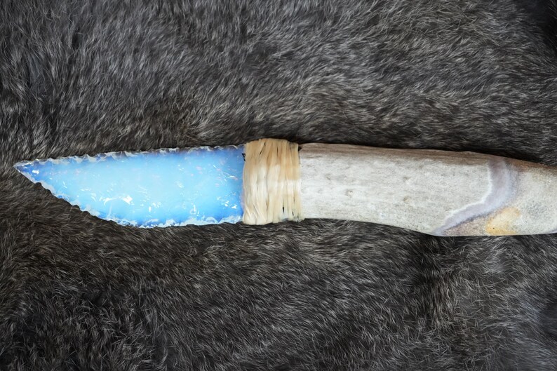 Flint Knapped Opal Knife - Etsy