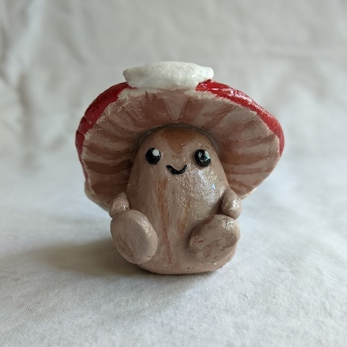 Cottagecore Clay Mushroom Creatures Cute Creatures Made From - Etsy