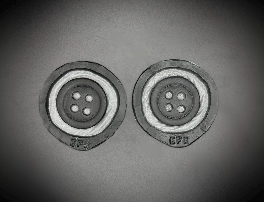 Button Prosthetic X2, SFX, Makeup, Halloween, Cosplay, Fantasy, Scifi ...