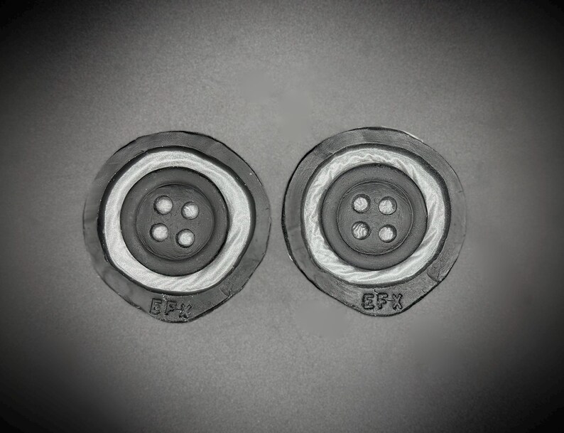 Button Prosthetic X2, SFX, Makeup, Halloween, Cosplay, Fantasy, Scifi ...