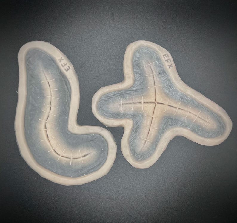 Encapsulated Silicone Stapled Cuts Prosthetic, Scars, Horror, SFX ...