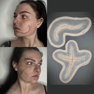 Encapsulated Silicone Stapled Cuts Prosthetic, Scars, Horror, SFX ...