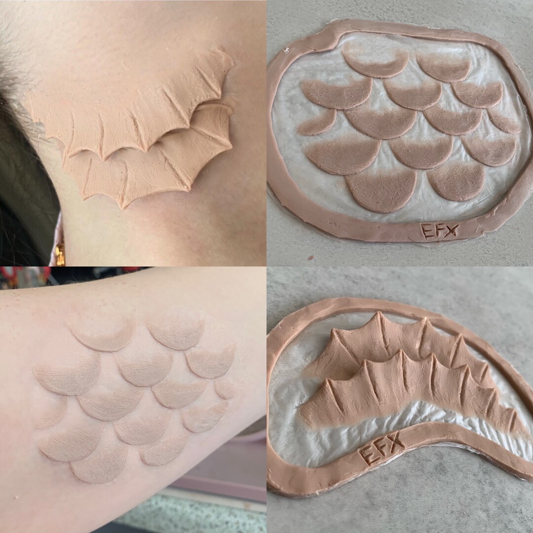 Gills X2 and Scales X3 Prosthetic Bundle Mermaid Mermad - Etsy