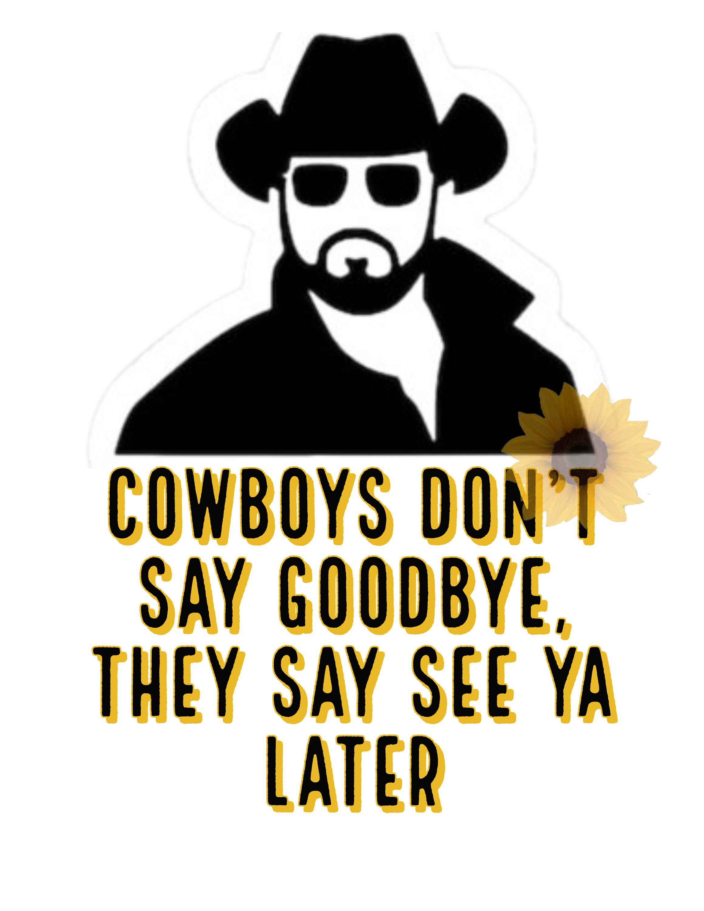 Digital Design Yellowstone Rip Cowboy Design Digital Drawing ...