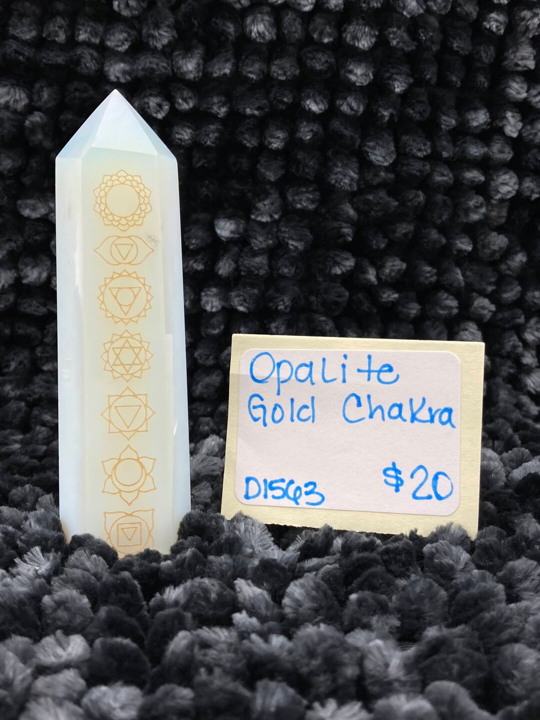 Opalite Chakra Tower gold - Etsy