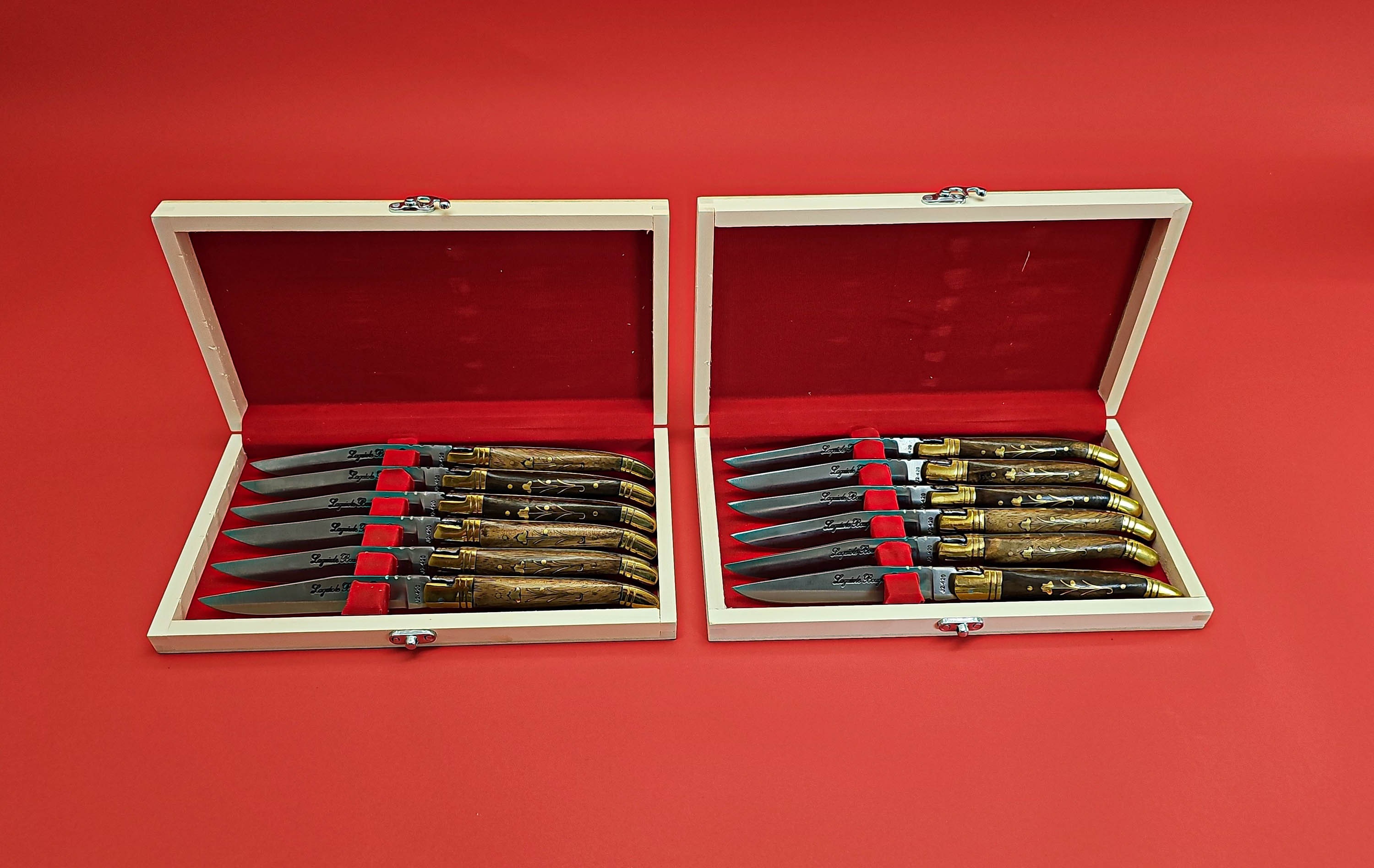 Set of 12 French Laguiole Handle Steak Knives - Etsy