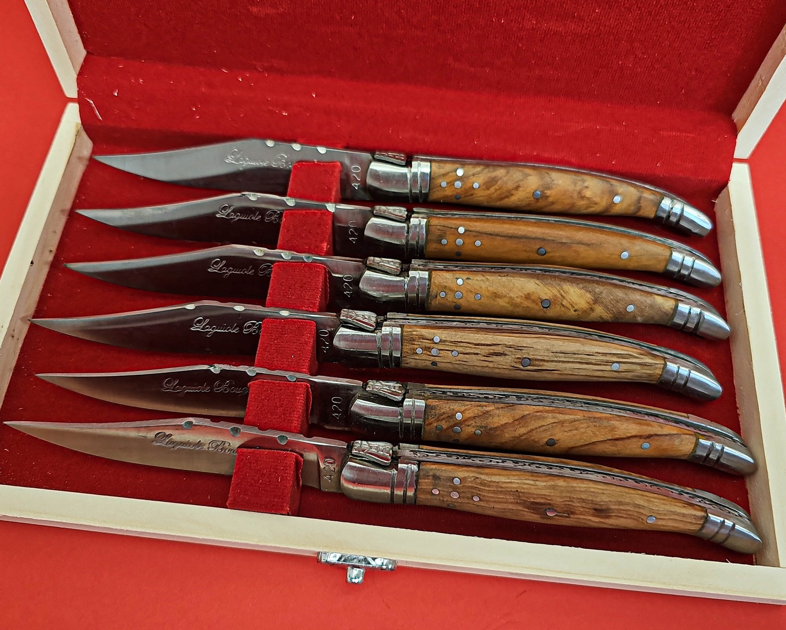 Set of 6 French Laguiole Handle Steak Knives - Etsy