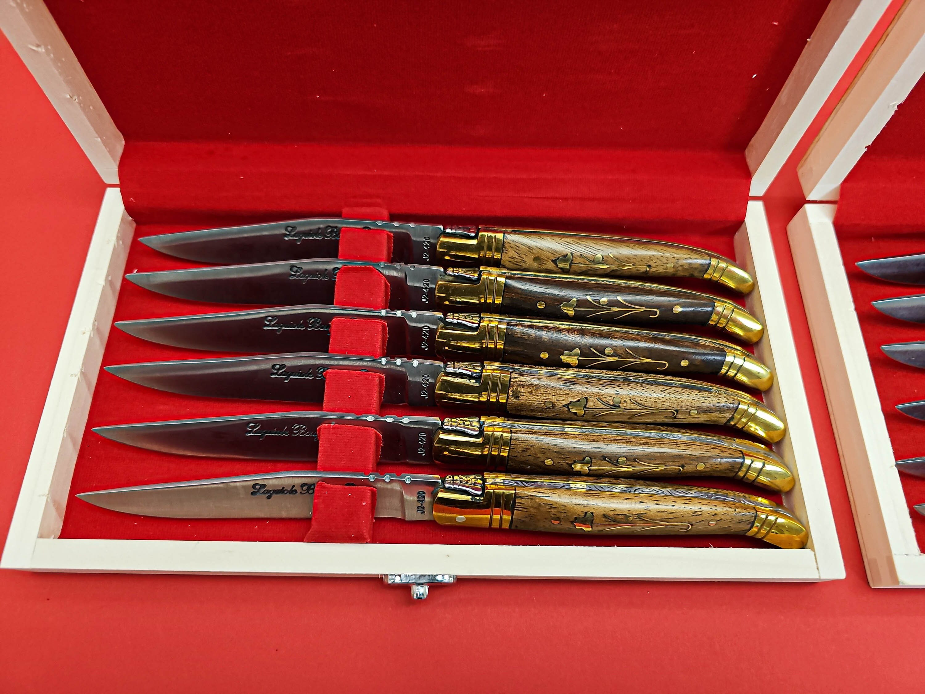 Set of 12 French Laguiole Handle Steak Knives - Etsy