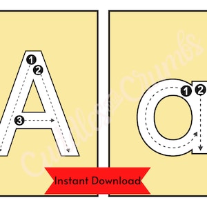 Alphabet Flashcards Trace and Learn Toddler Pre K - Etsy