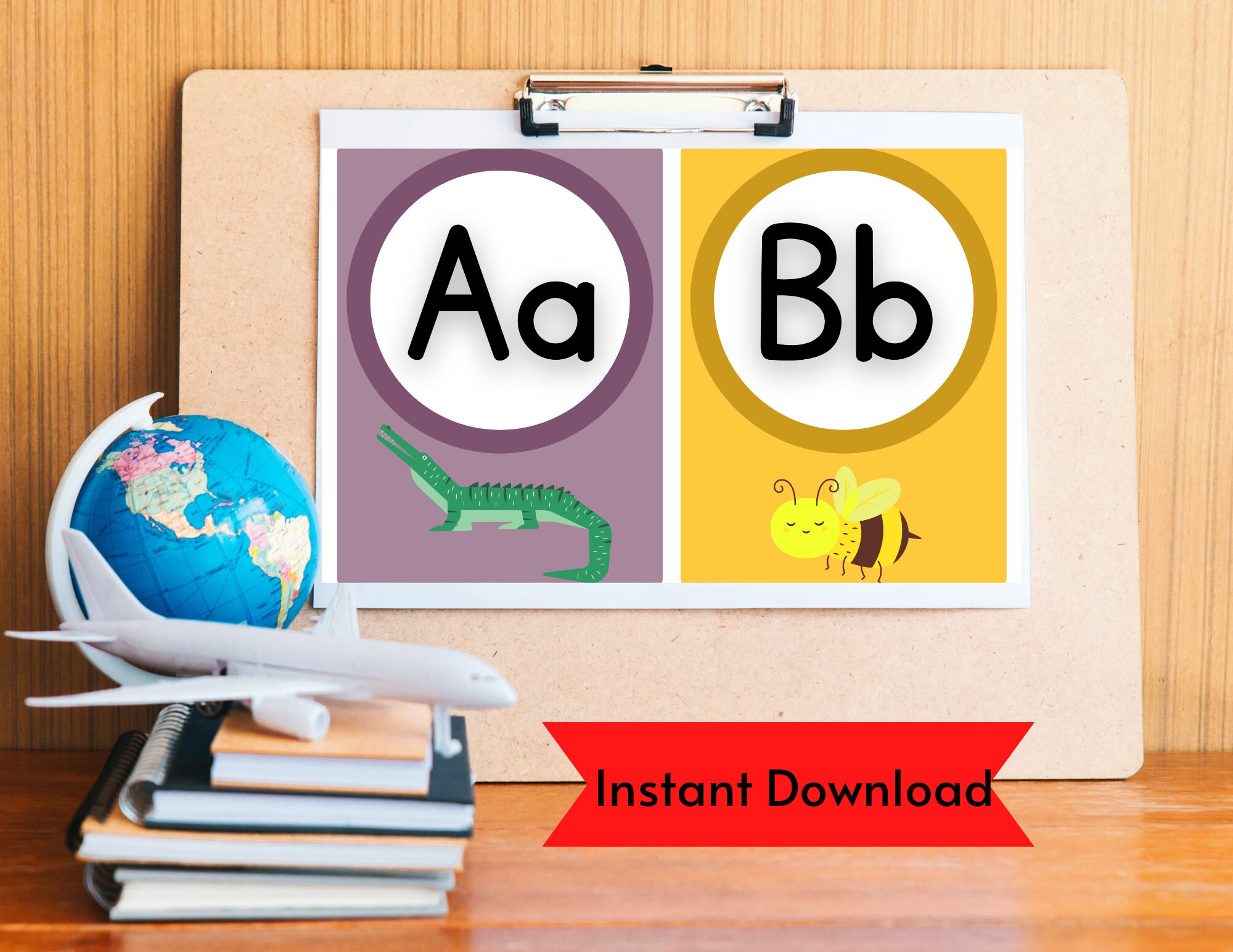 Animal Alphabet Flashcards for Toddlers, Preschool, and Kindergarten ...
