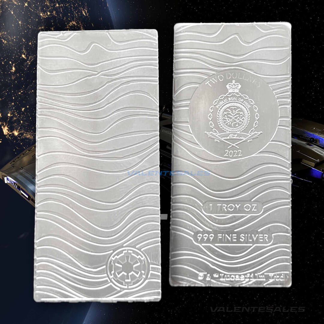 1 Oz Silver Star Wars Official Mandalorian Beskar Bar Niue - Etsy