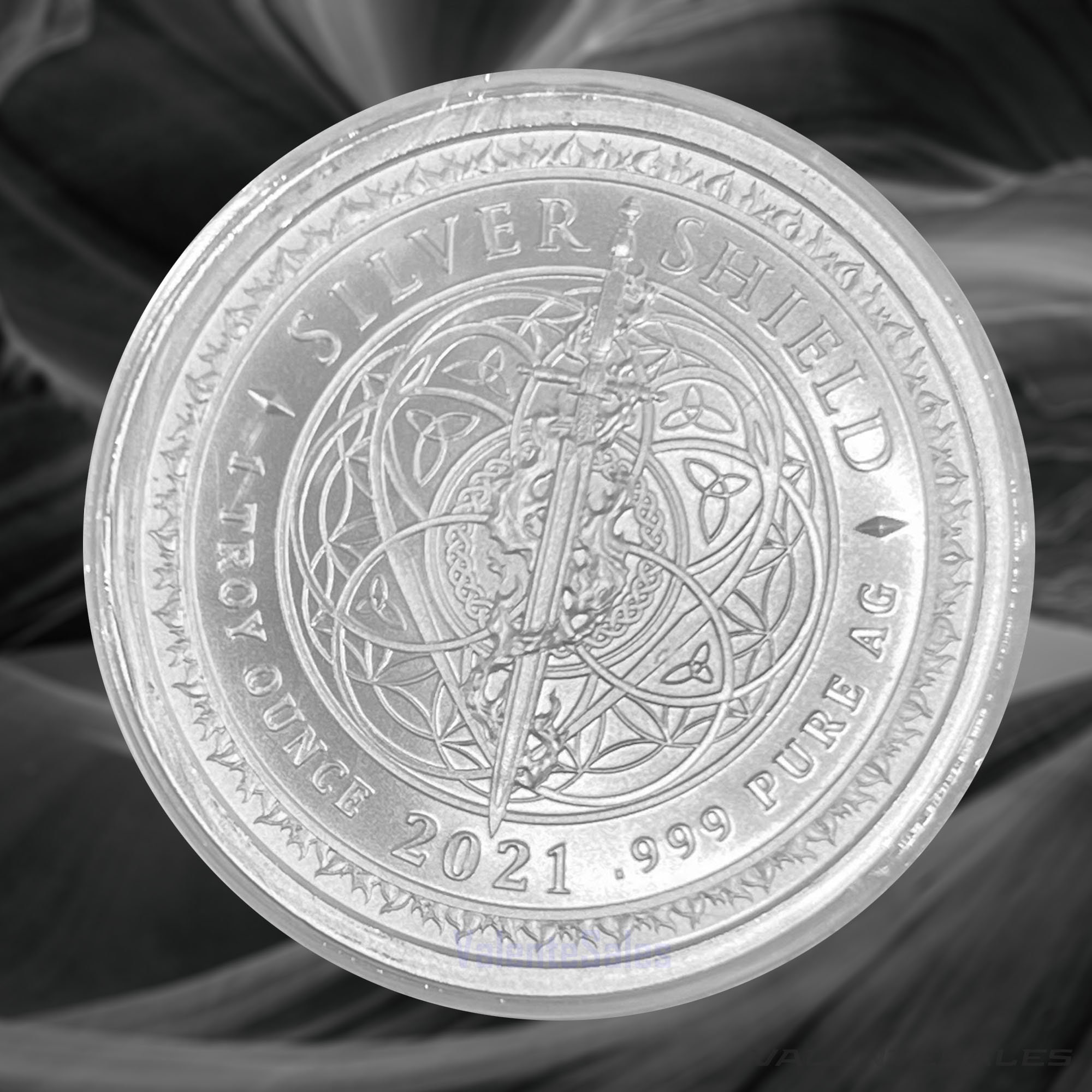1 Oz Silver Justice Shield BU .999 Round Free Capsule & Gift - Etsy