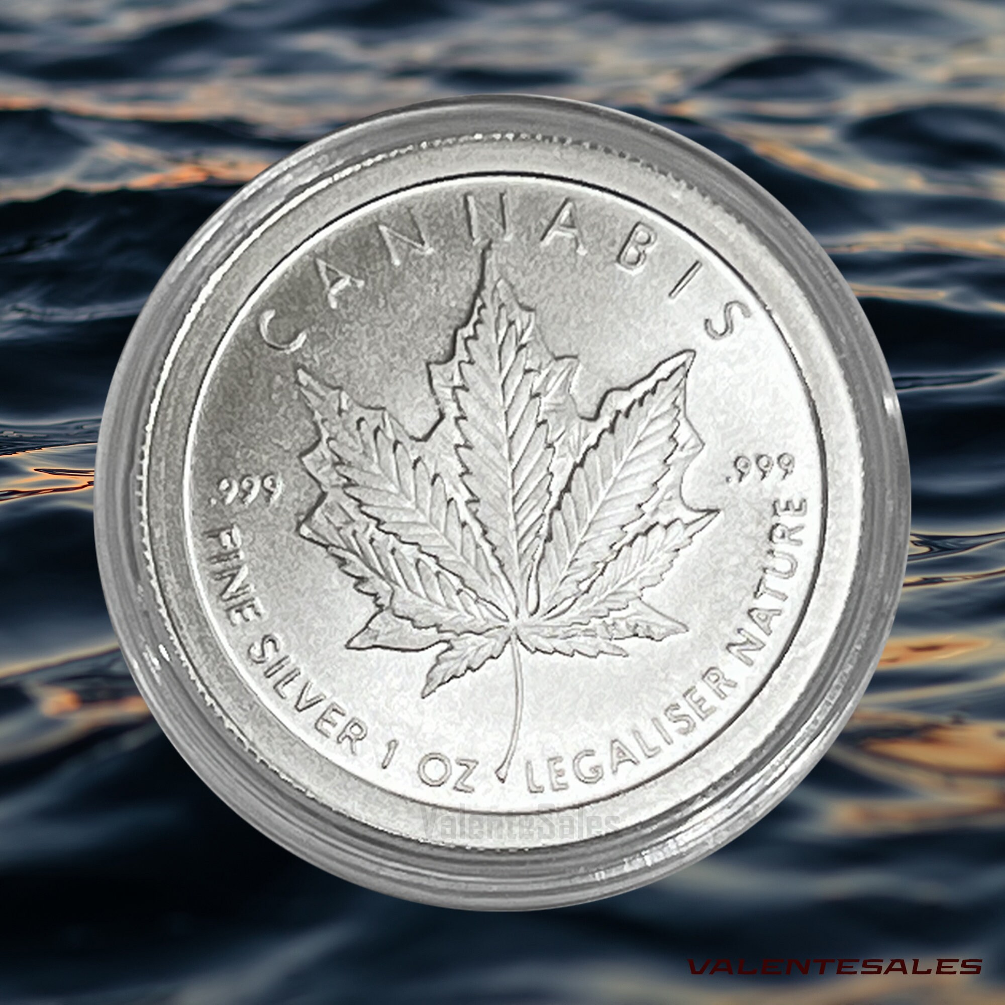 1 Oz Silver Shield Cannabis Silver Round Free Capsule & Gift - Etsy