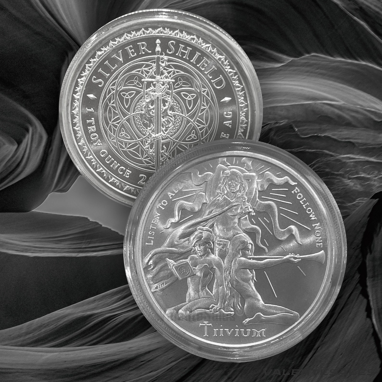 1 Oz .999 Silver Shield TRIVIUM GIRLS BU Round Free Capsule - Etsy