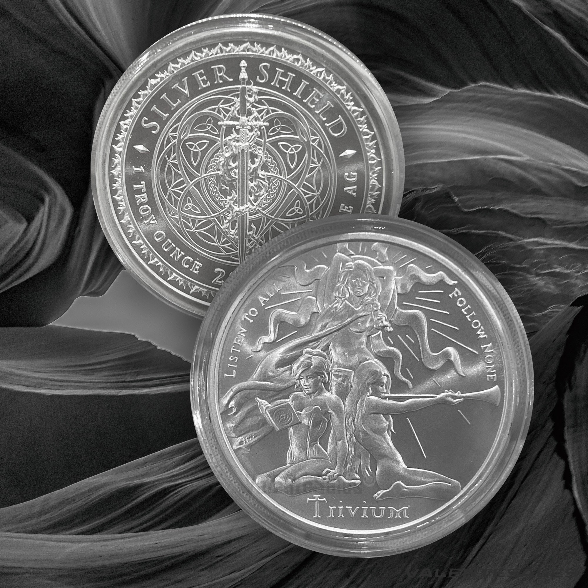 1 Oz .999 Silver Shield TRIVIUM GIRLS BU Round Free Capsule - Etsy