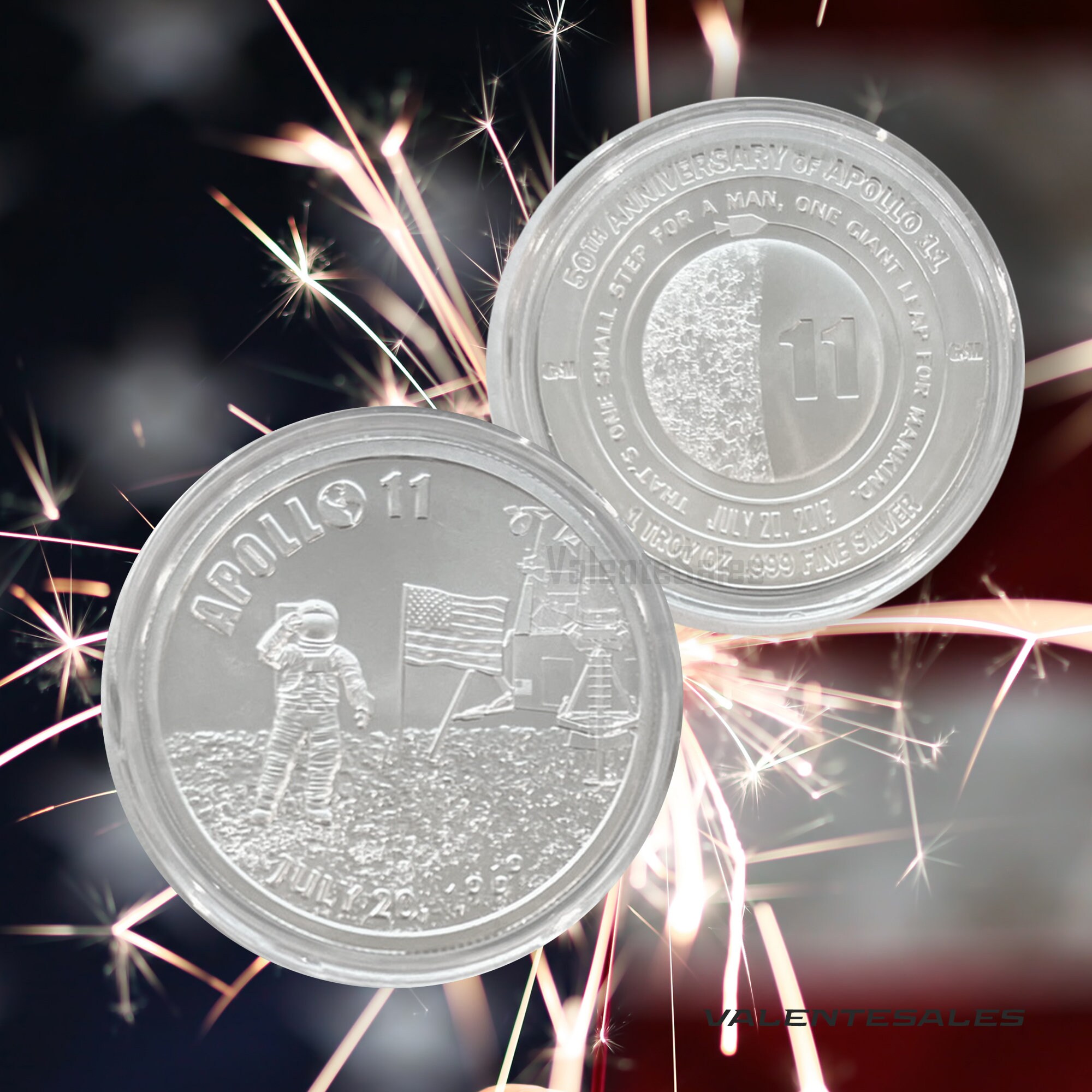 Apollo 11 Silver Coin