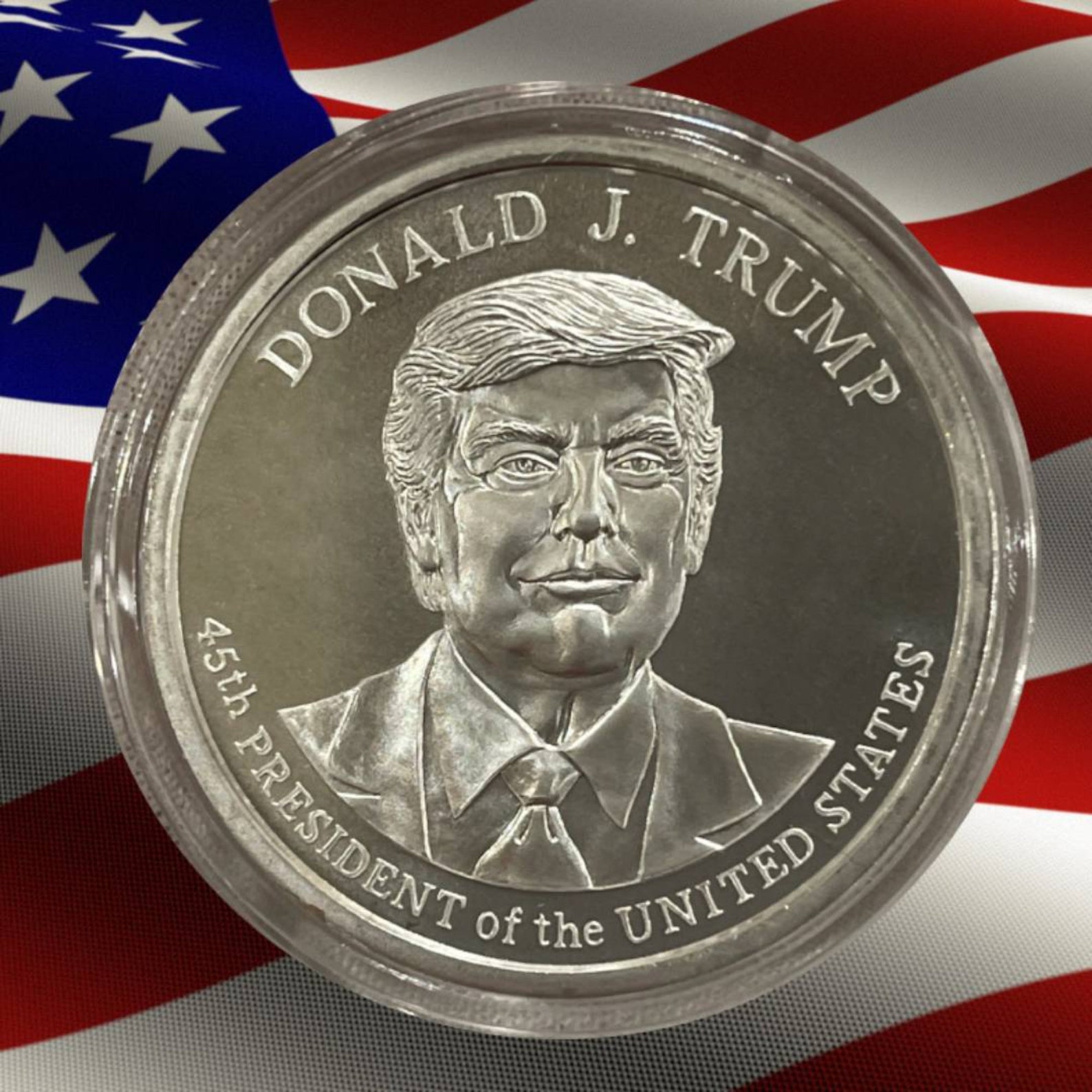 Trump 1 Troy Oz.999 Silver Round Coin Style 1 Eagle - Etsy