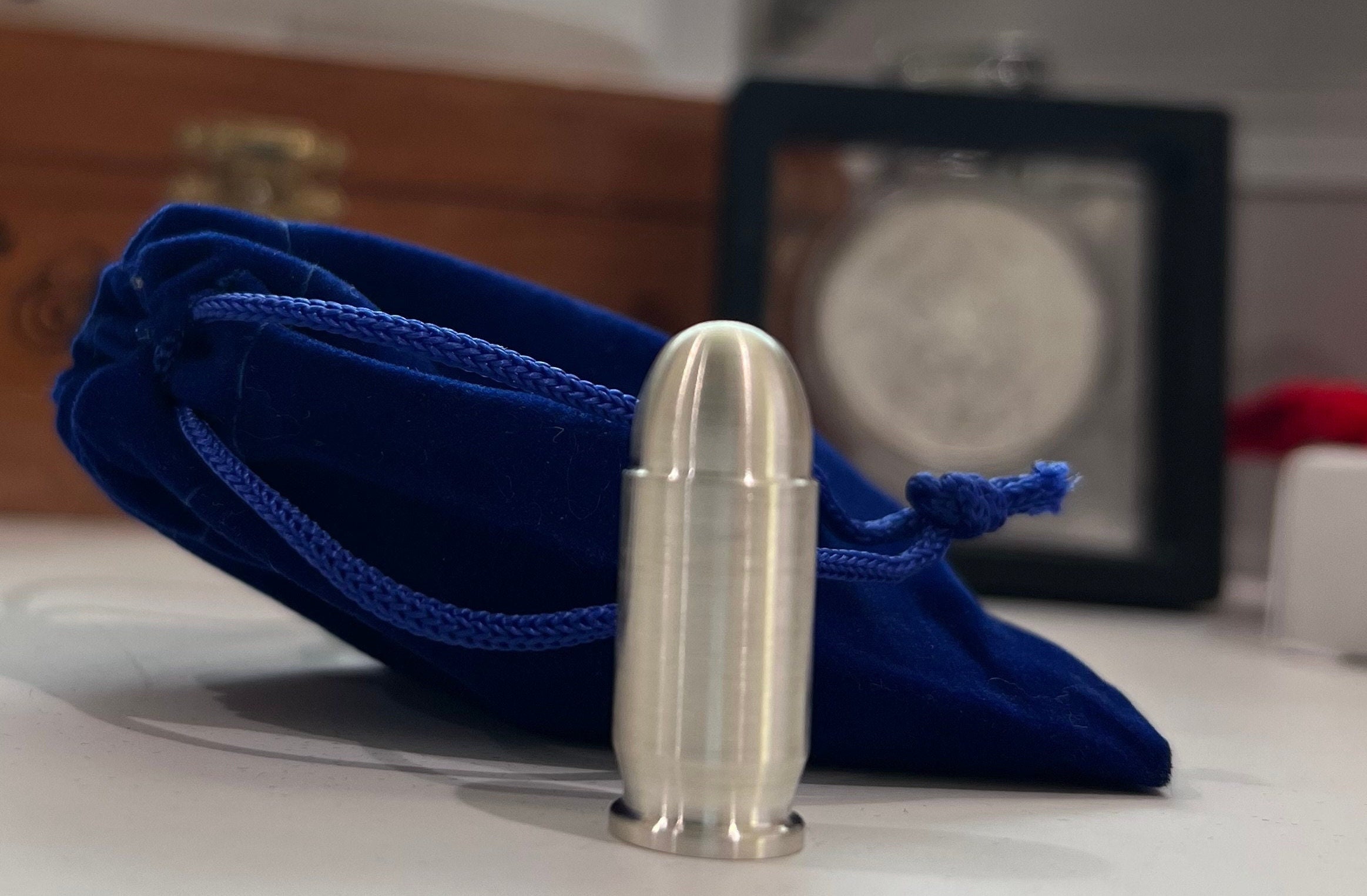 1 Oz Silver Solid .45 Caliber Bullet Replica - Etsy