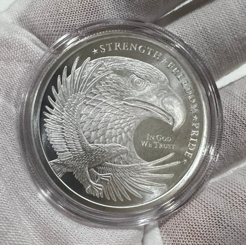 1 Oz Silver Double Eagle Round .999 Commemorative Piece - Etsy