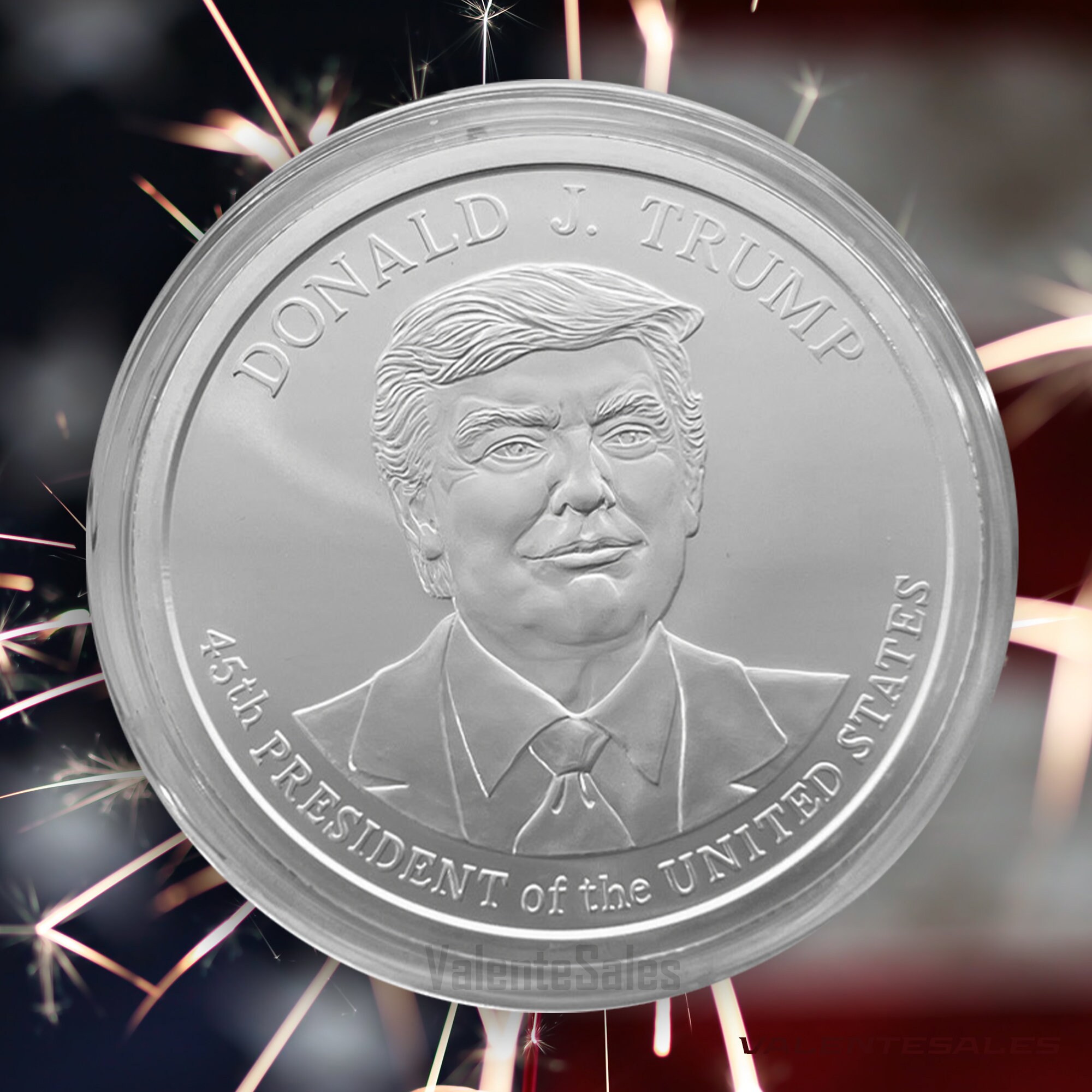 5 Troy Oz Silver President Donald Trump MADE in the USA Includes FREE ...