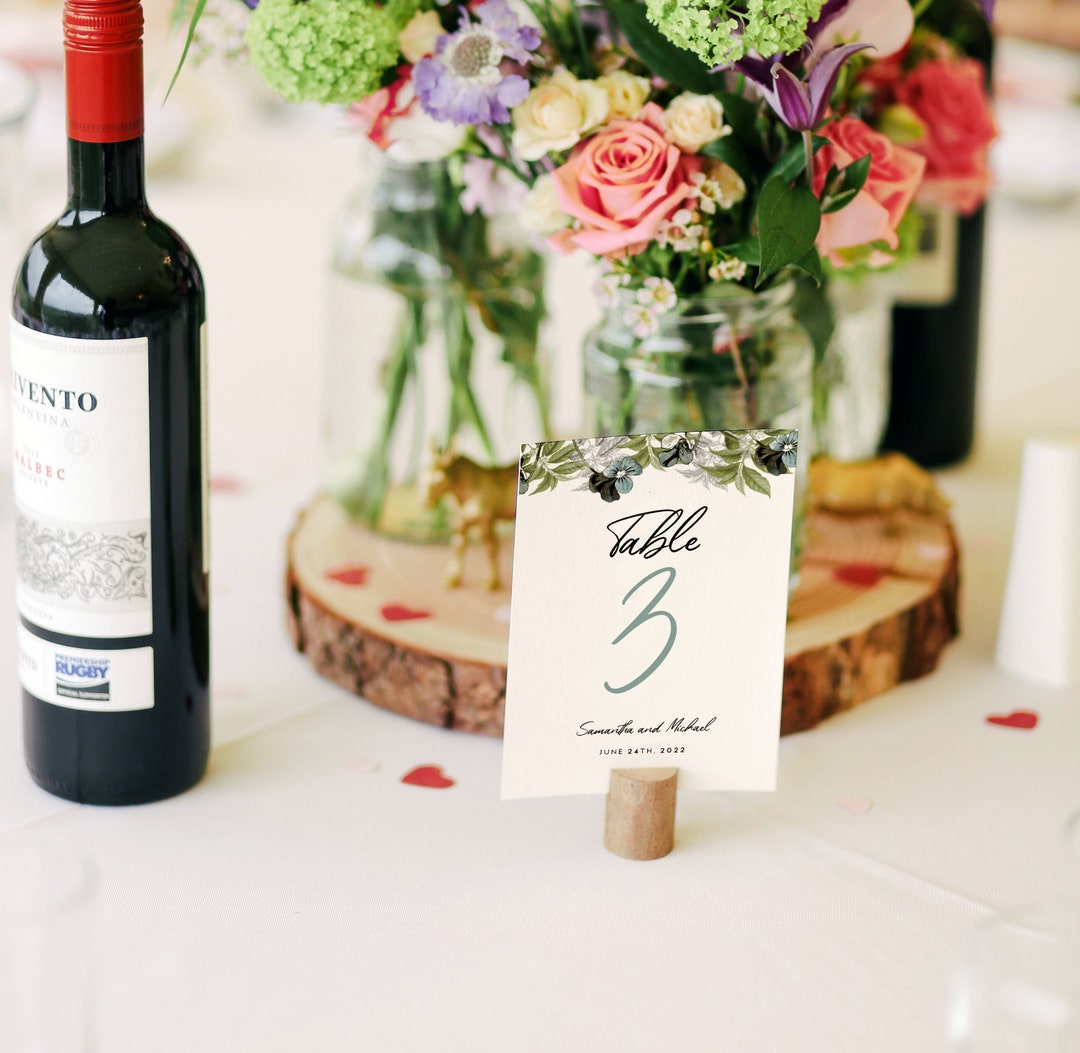 GRACE Wedding Table Cards Printable Template Download Editable for ...