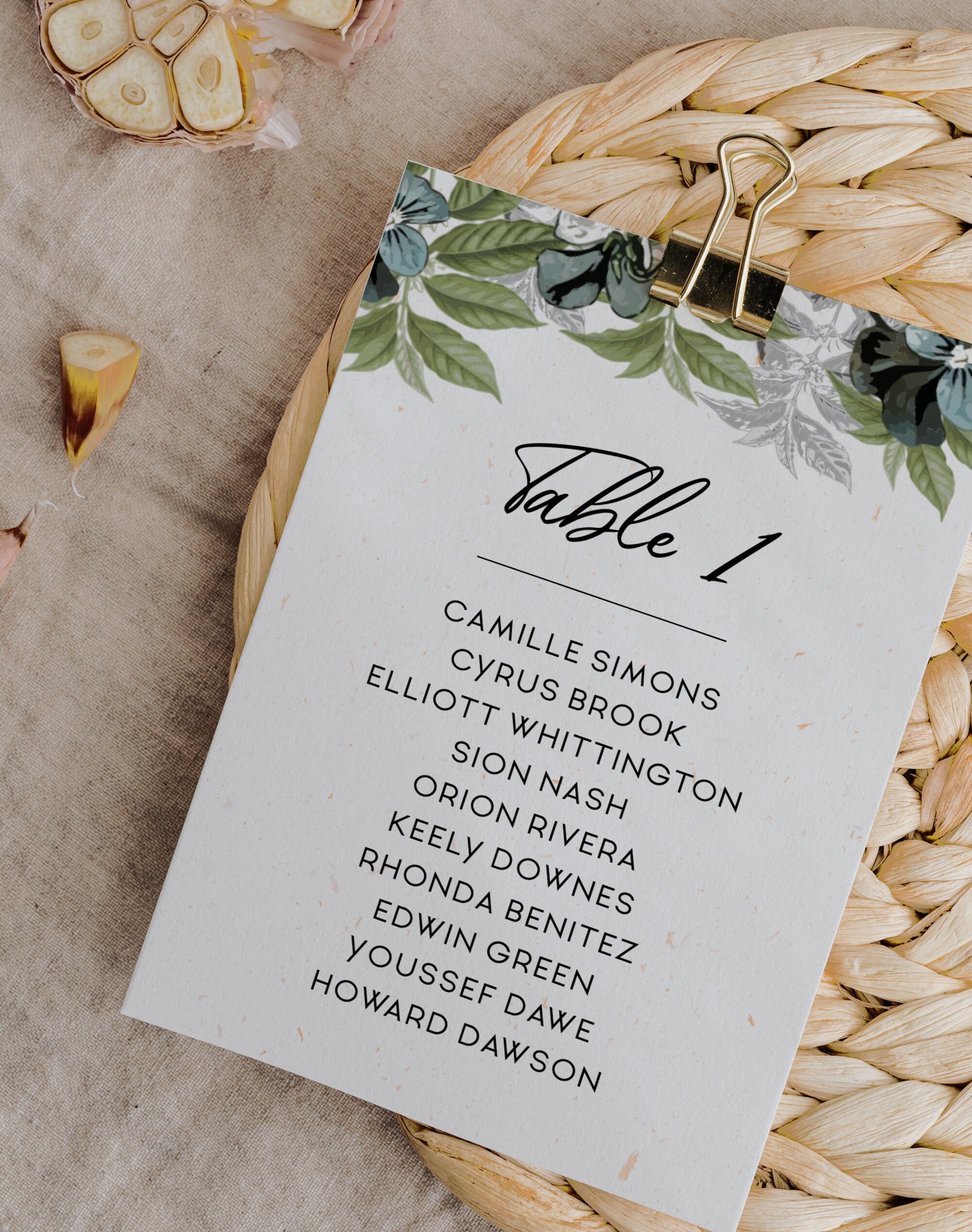 GRACE Wedding Seating Chart Printable Template Download Editable Rustic ...