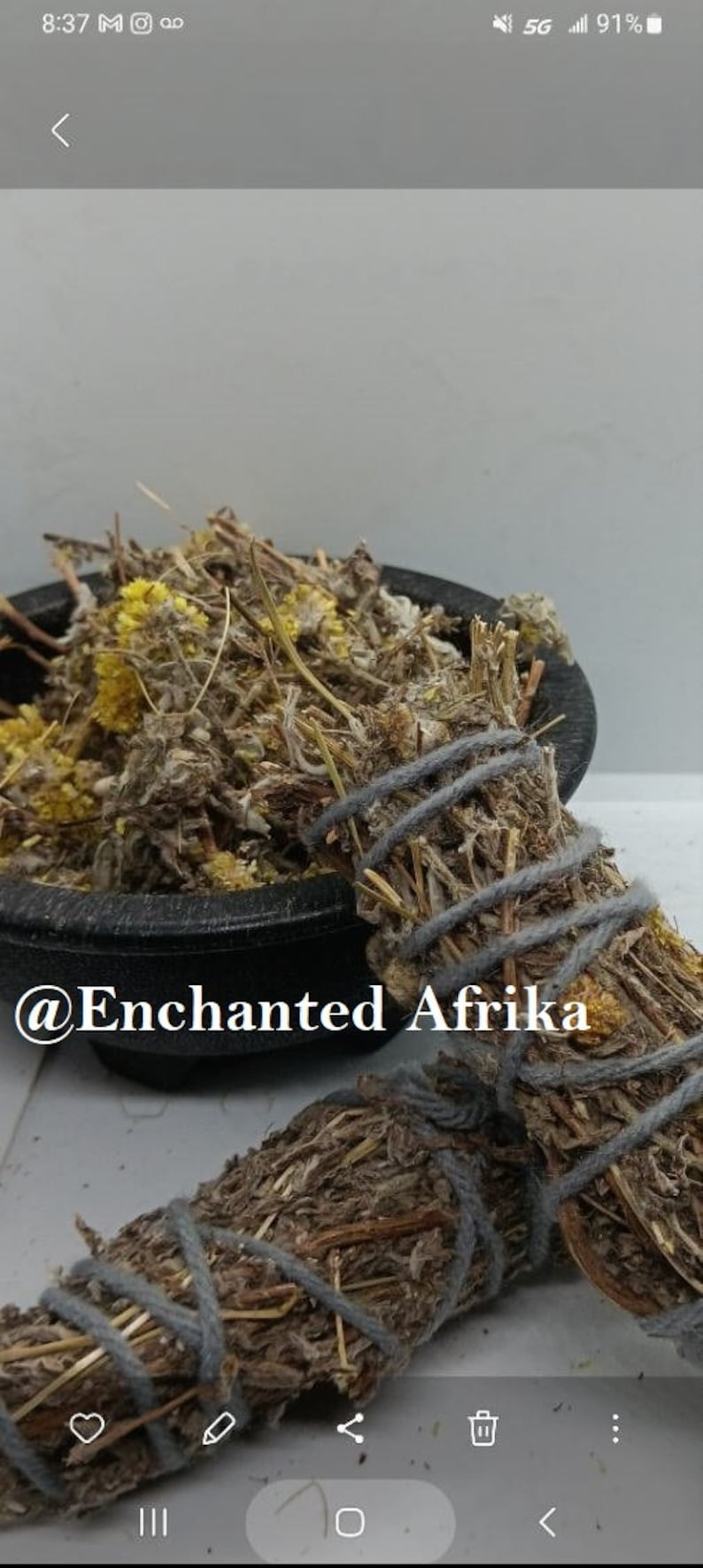 IMPHEPHO: South African Smudge, Air for the Spirits, Helychrisum ...