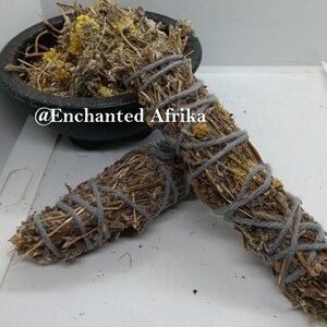 IMPHEPHO: South African Smudge Stick, Air for the Spirits, Helychrisum ...