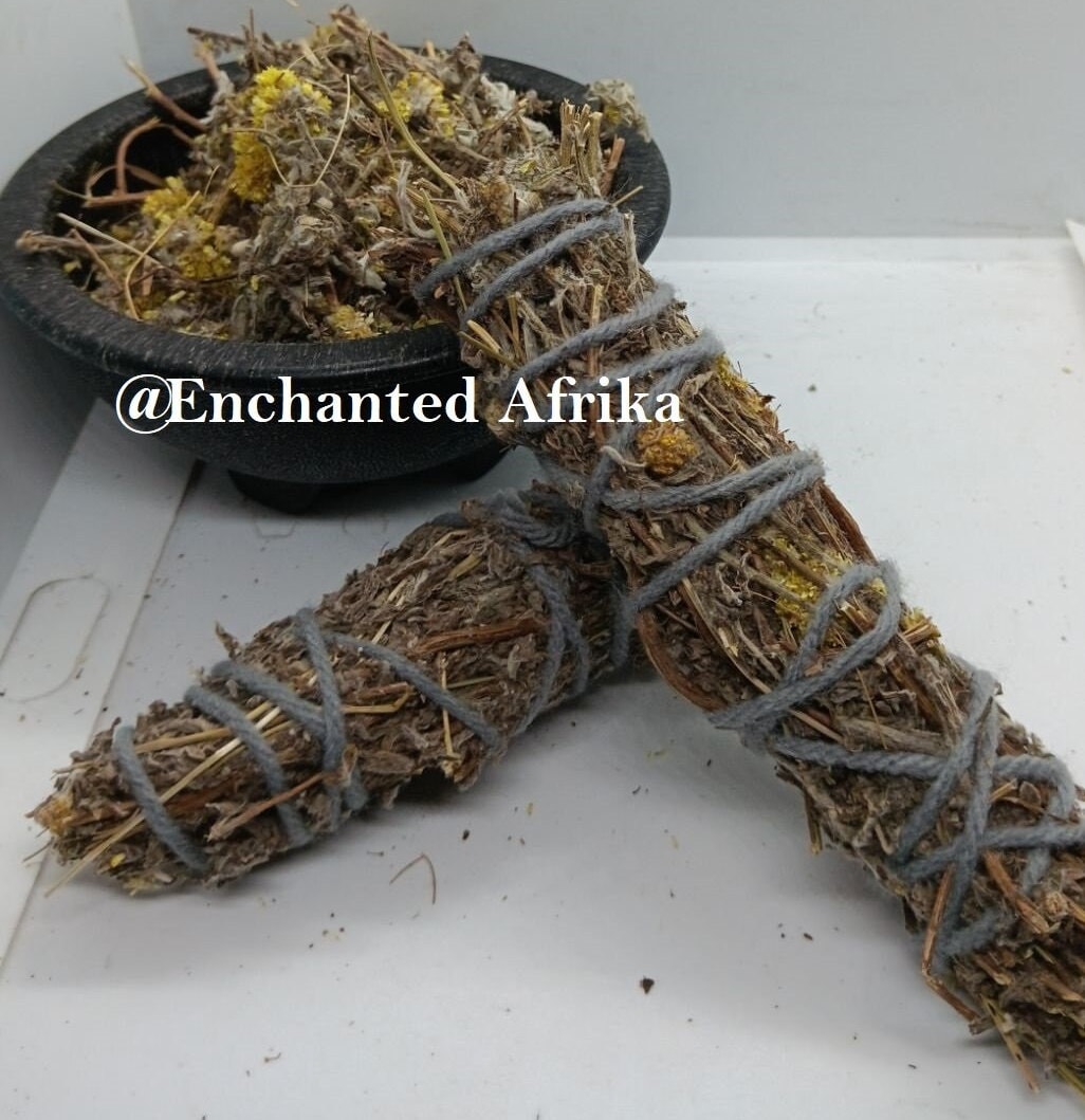 IMPHEPHO: South African Smudge Stick, Air for the Spirits, Helychrisum ...