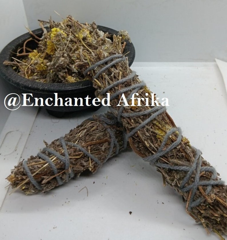 IMPHEPHO: South African Smudge Stick, Air for the Spirits, Helychrisum ...