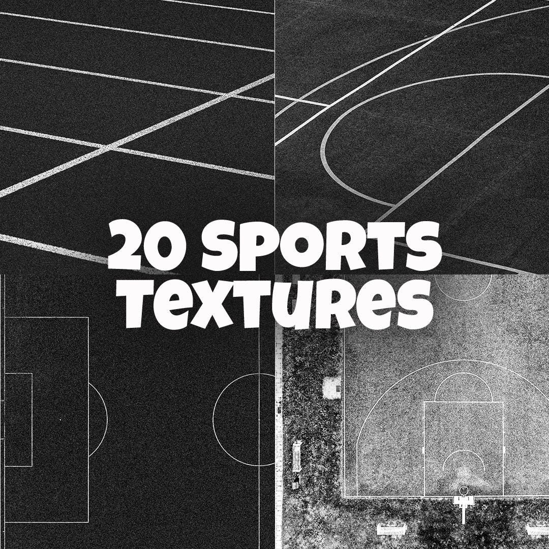 Ultimate Sports Texture Overlay Pack (20 Textures for Photoshop ...