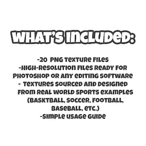 Ultimate Sports Texture Overlay Pack (20 Textures for Photoshop ...