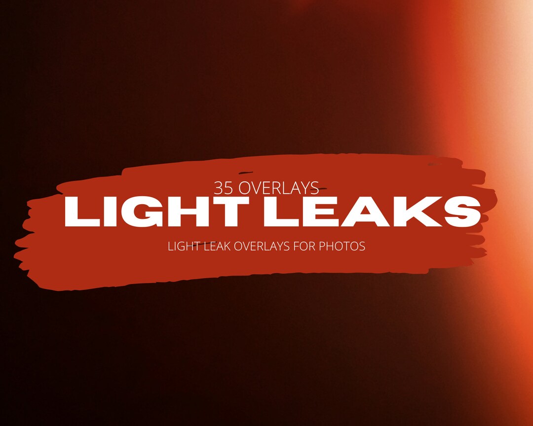 35 Light Leak Film Burn Overlays Bundle/custom Light Leaks, Lens Flares ...