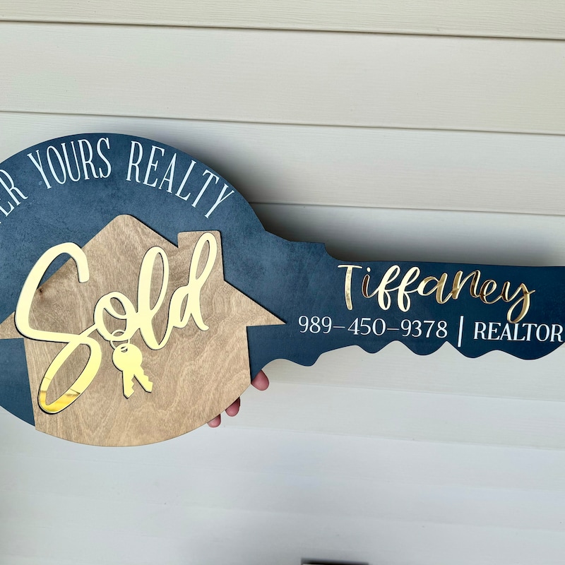 Realtor Sold Sign - Etsy