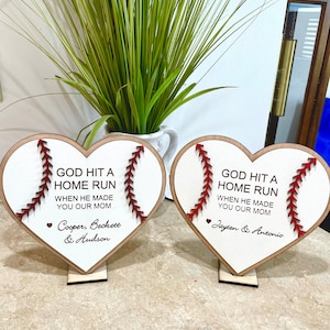 God Hit A Home Run, Mother’s Day Gift, Father Day Gift, Grandparents ...