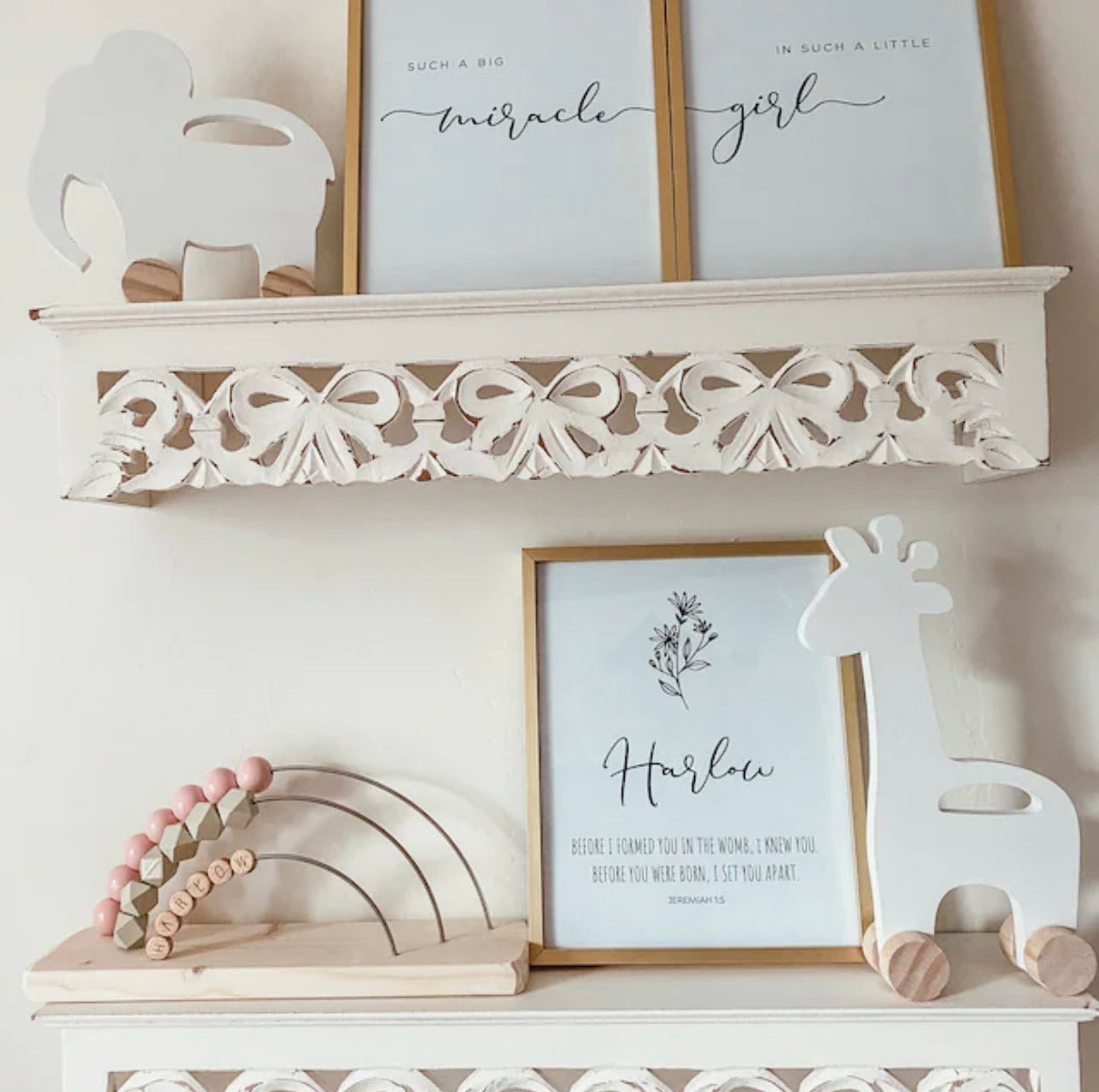 Customize Colors Rainbow Abacus-boho Natural Wooden Rainbow - Etsy