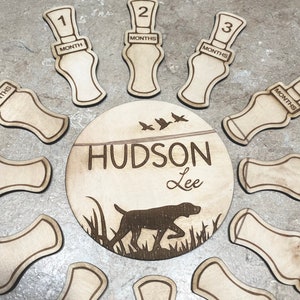 Duck Call Baby Milestone Plaque & Sign - Duck Hunting Baby - Baby ...