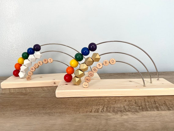 Decorative Trays Home & Living rainbow abacus Boho rainbow abacus home ...