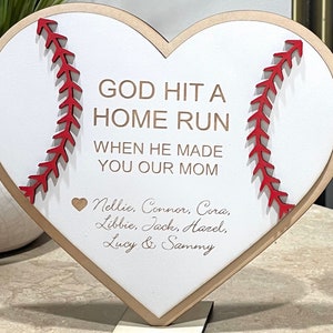 God Hit A Home Run, Mother’s Day Gift, Father Day Gift, Grandparents ...