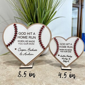 God Hit A Home Run, Mother’s Day Gift, Father Day Gift, Grandparents ...