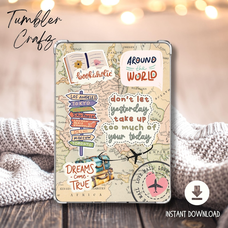 Travel Kindle Inserts - Etsy