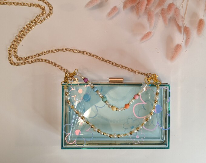 Clear Acrylic Purse Custom Clutch Clear Concert Venue Purse Acrylic ...