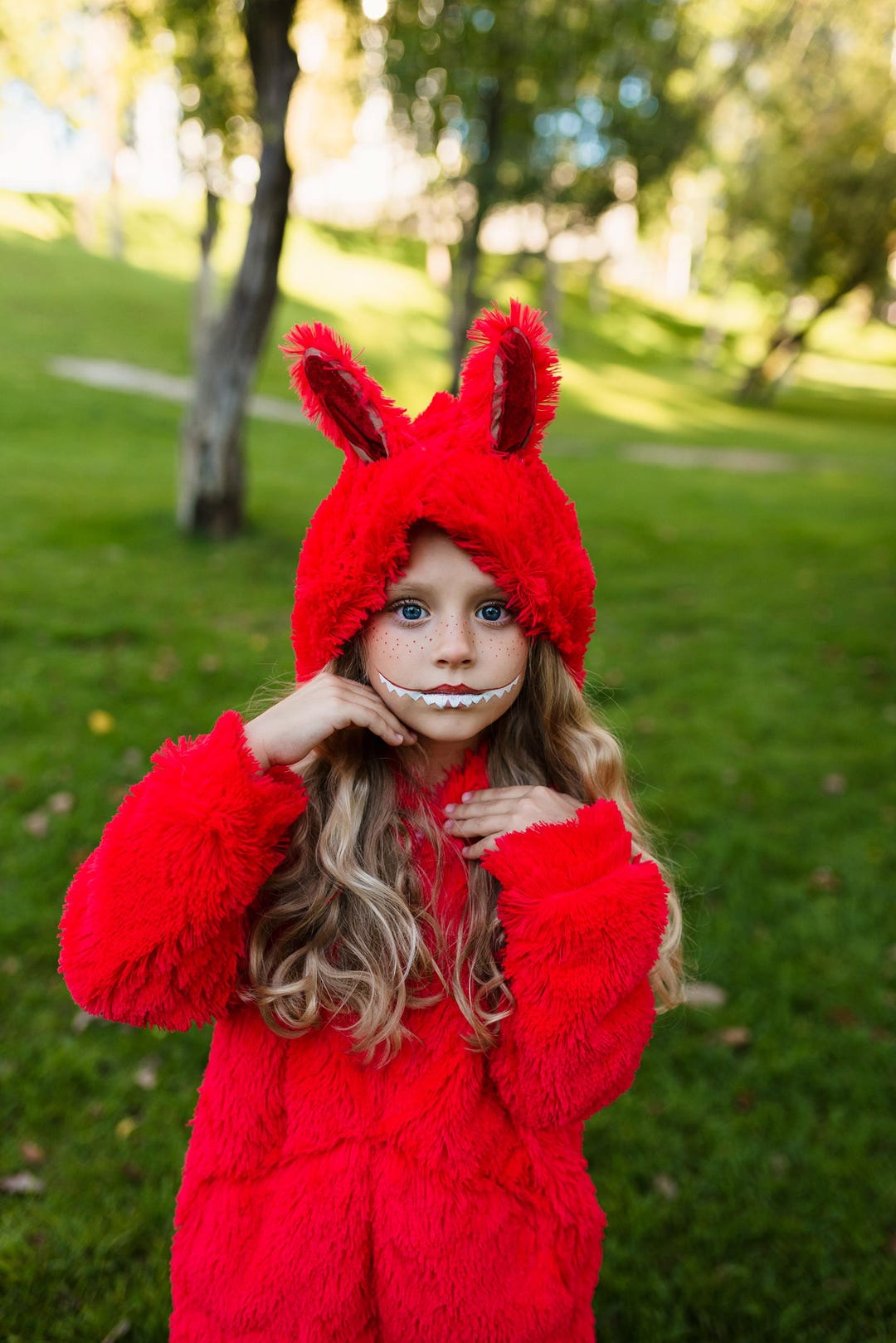 Red Monster Kids Costume | Halloween Jumpsuit Outfit 2–16Y - Etsy