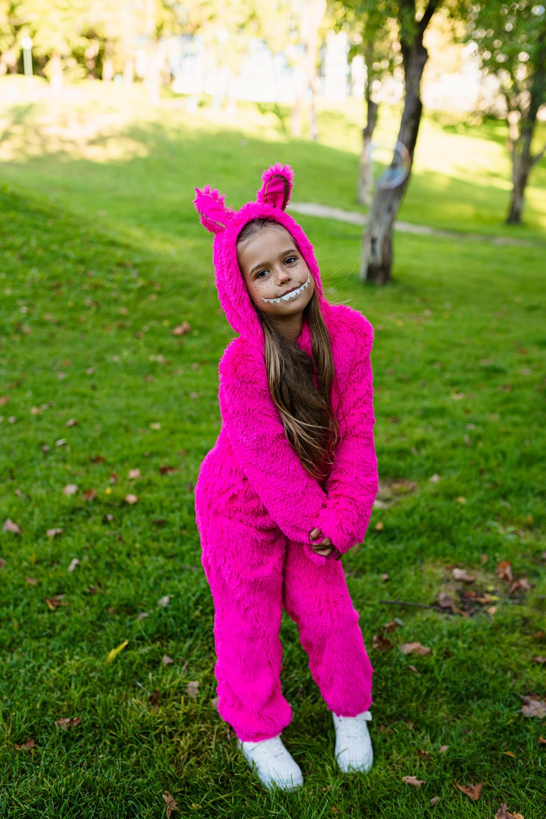 Magenta Kids Halloween Costume | Cute Monster Jumpsuit 2-16Y - Etsy