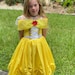 Beauty and the Beast Princess Dress, Fairytale Yellow Birthday Party ...