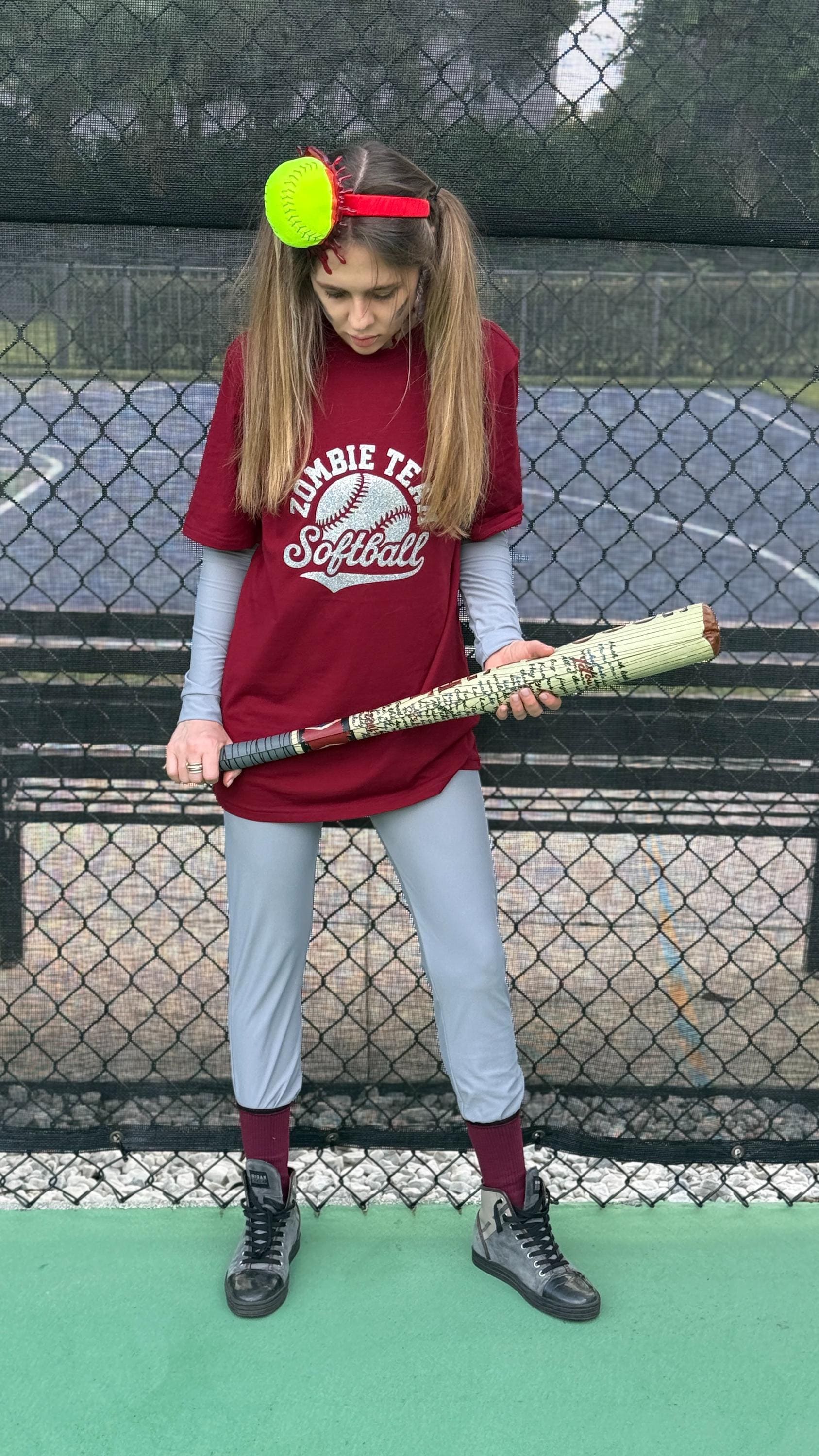 Adult Zombie Softball Costume | Halloween Sports Player Outfit - Etsy