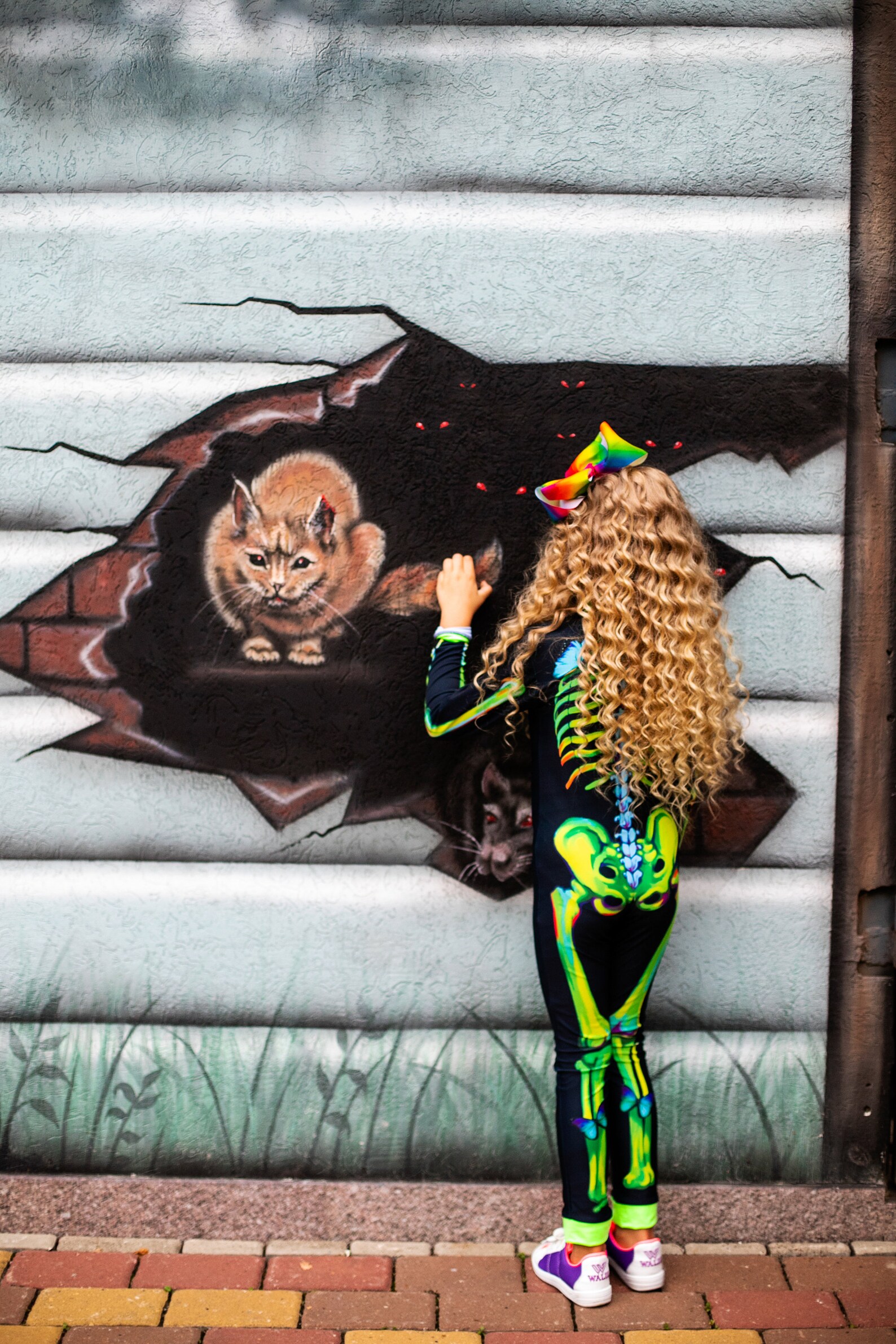 Kids Halloween Party Costume Girls Skeleton Bones Bodysuit - Etsy